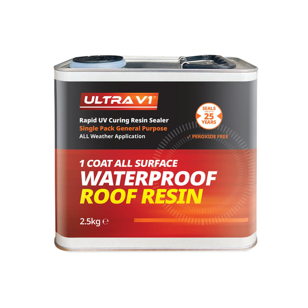 Ultra V1 Waterproof Roof Resin: Rapid UV Cure Roof Repair – Trade Coatings