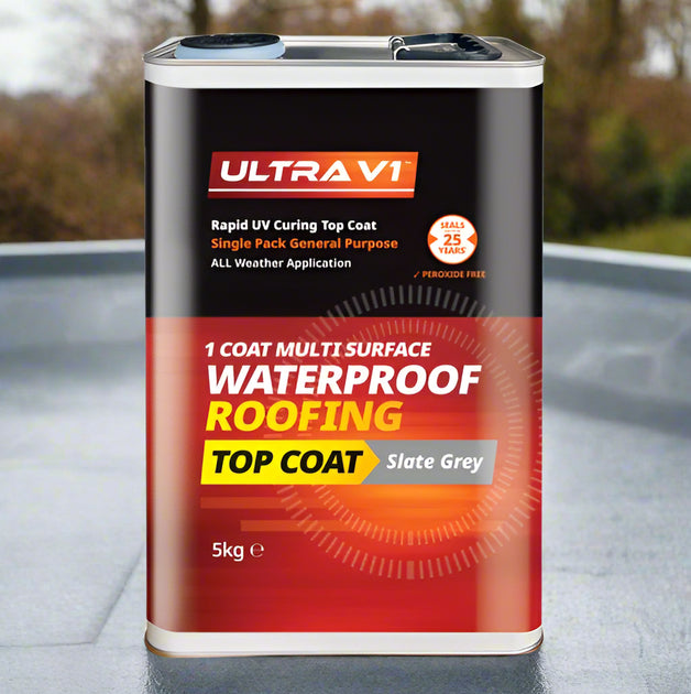 Ultra V1 Waterproof Roofing Top Coat: Rapid UV Curing Top Coat – Trade ...